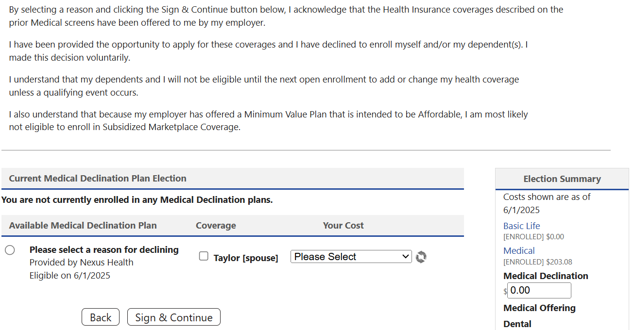 medical declination – LEARNsynx